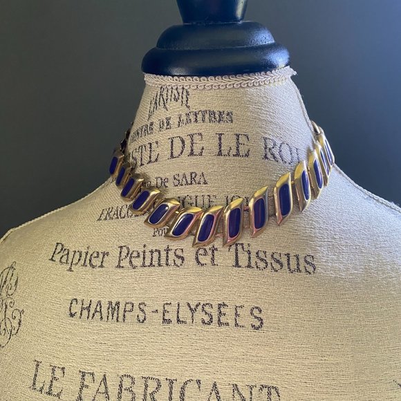 Unique Vintage | Jewelry | Vintage 98s Gold And Purple Panel Link ...